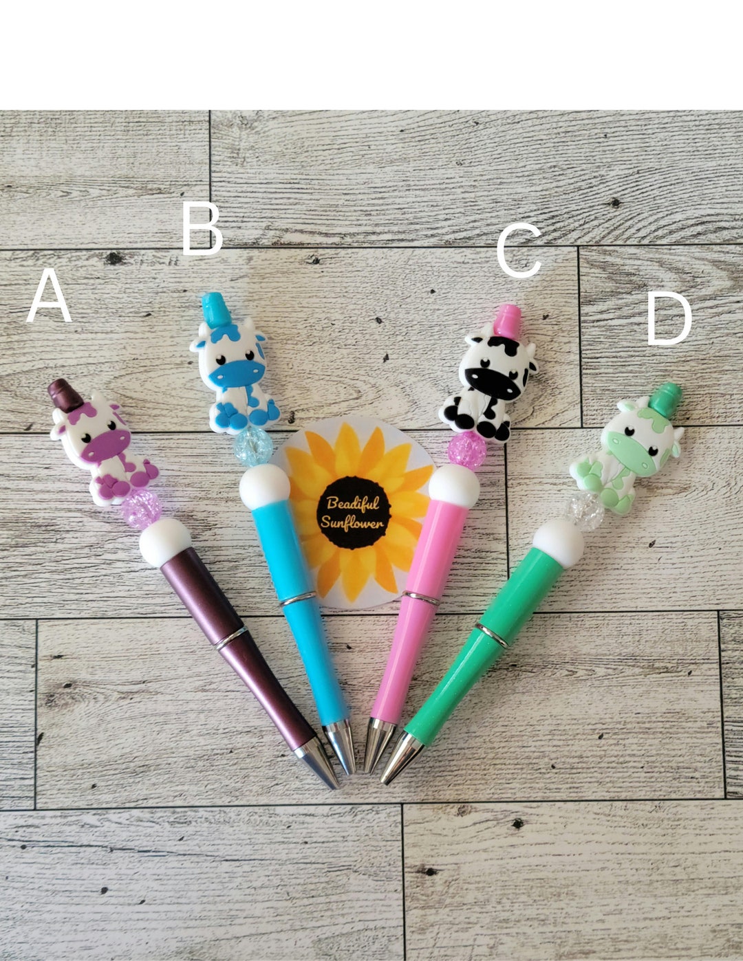 Cow Pen, Beaded Pen, Pens, Cute Cow, Cute Pens, Blue Cow, Cow Print Pen ...