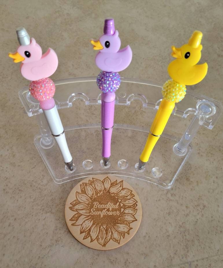 Rubber Duck Beaded Pen Duck Pens Rubber Ducky Pens Beaded - Etsy