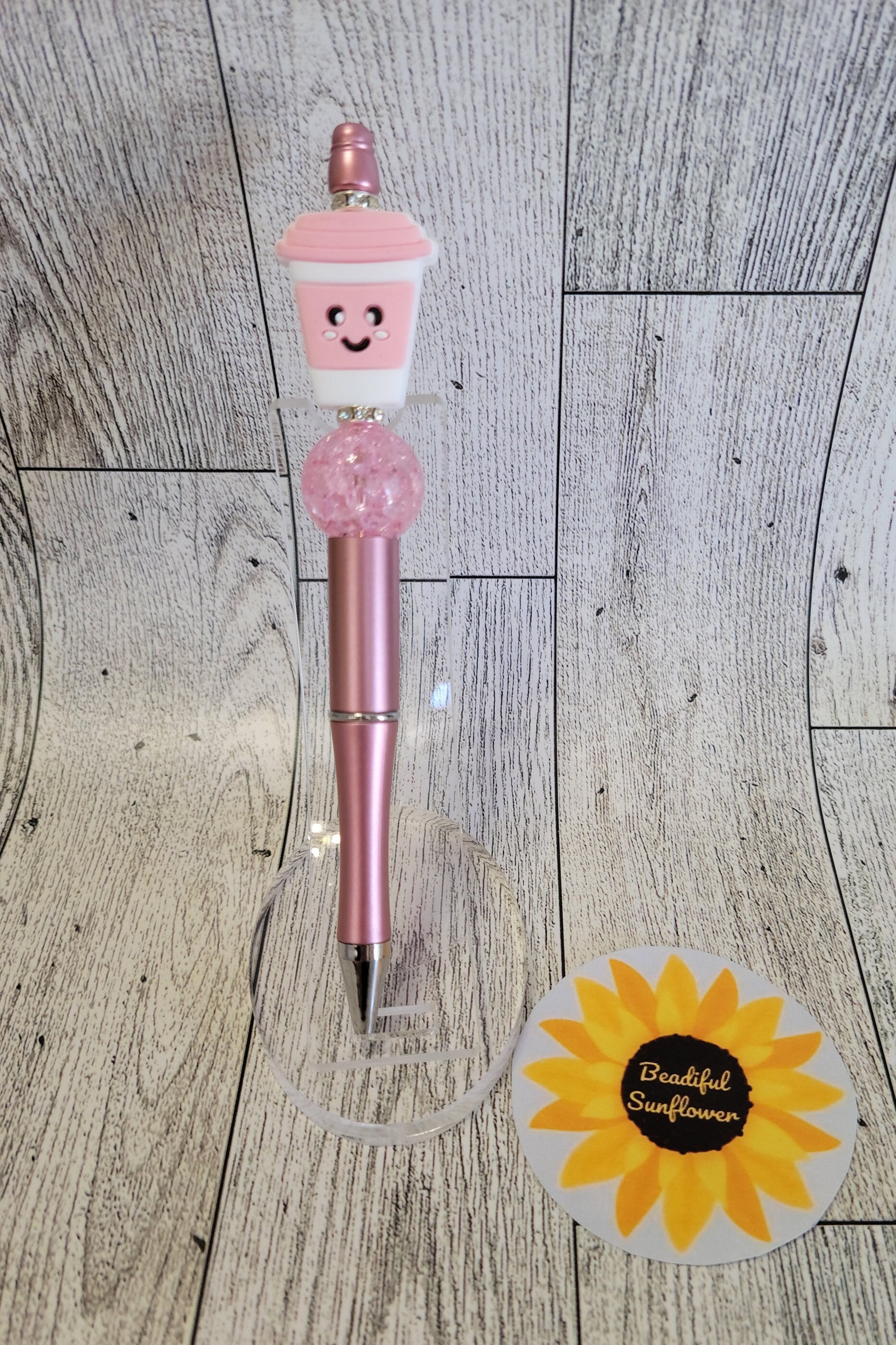 Coffee Cup Pen, Coffee Pen, Acrylic Pen, Silicone Pen, Coffee Bead ...