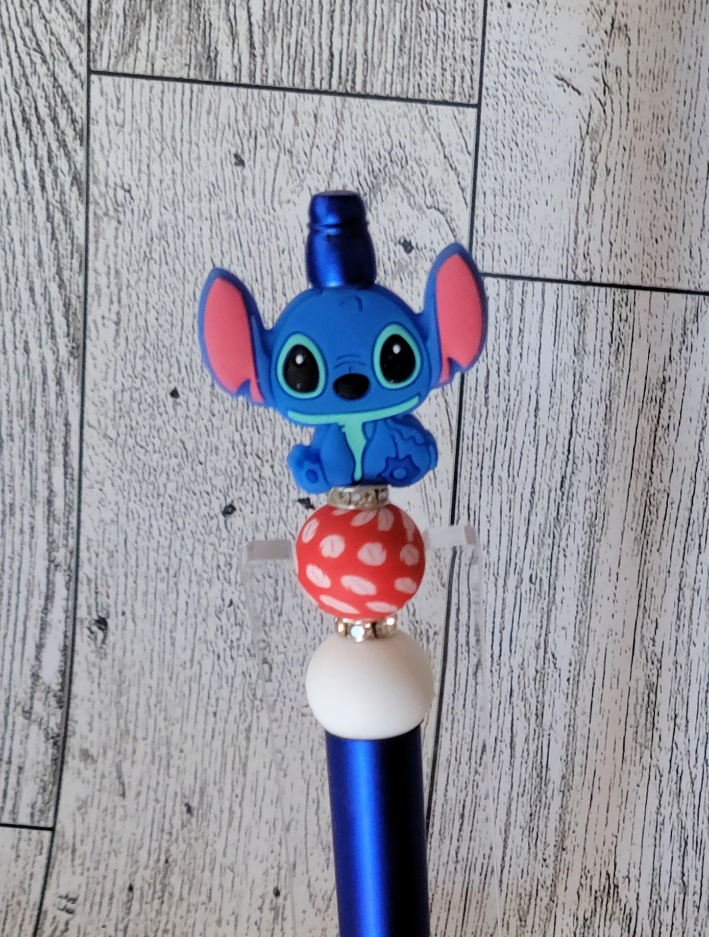 Blue Alien Beaded Pen Alien Pens Beaded Pen Ohana Pen - Etsy