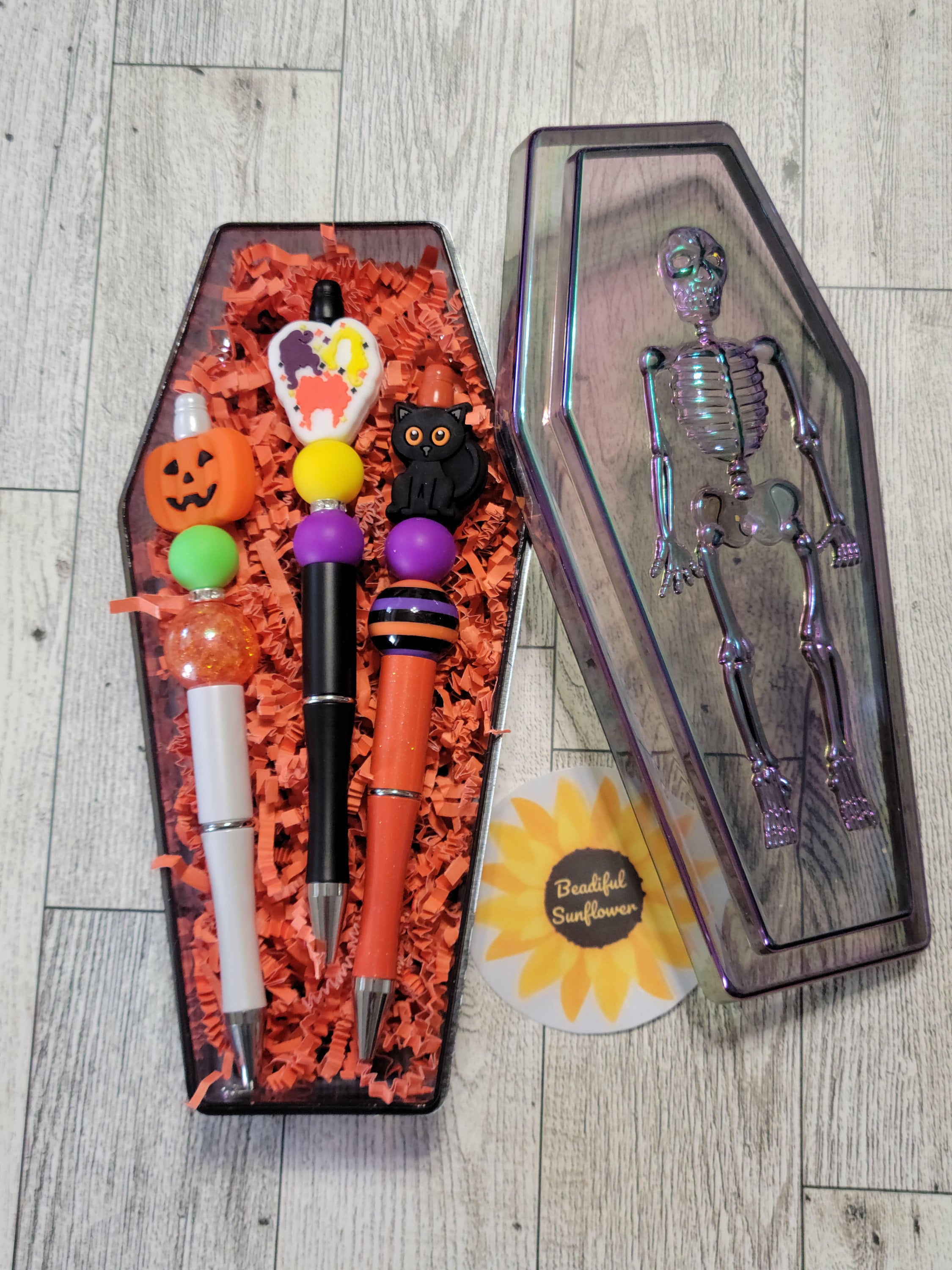 Halloween Pen Set, Halloween Bundle, Pumpkin Pen, Black Cat Pen, Witch ...