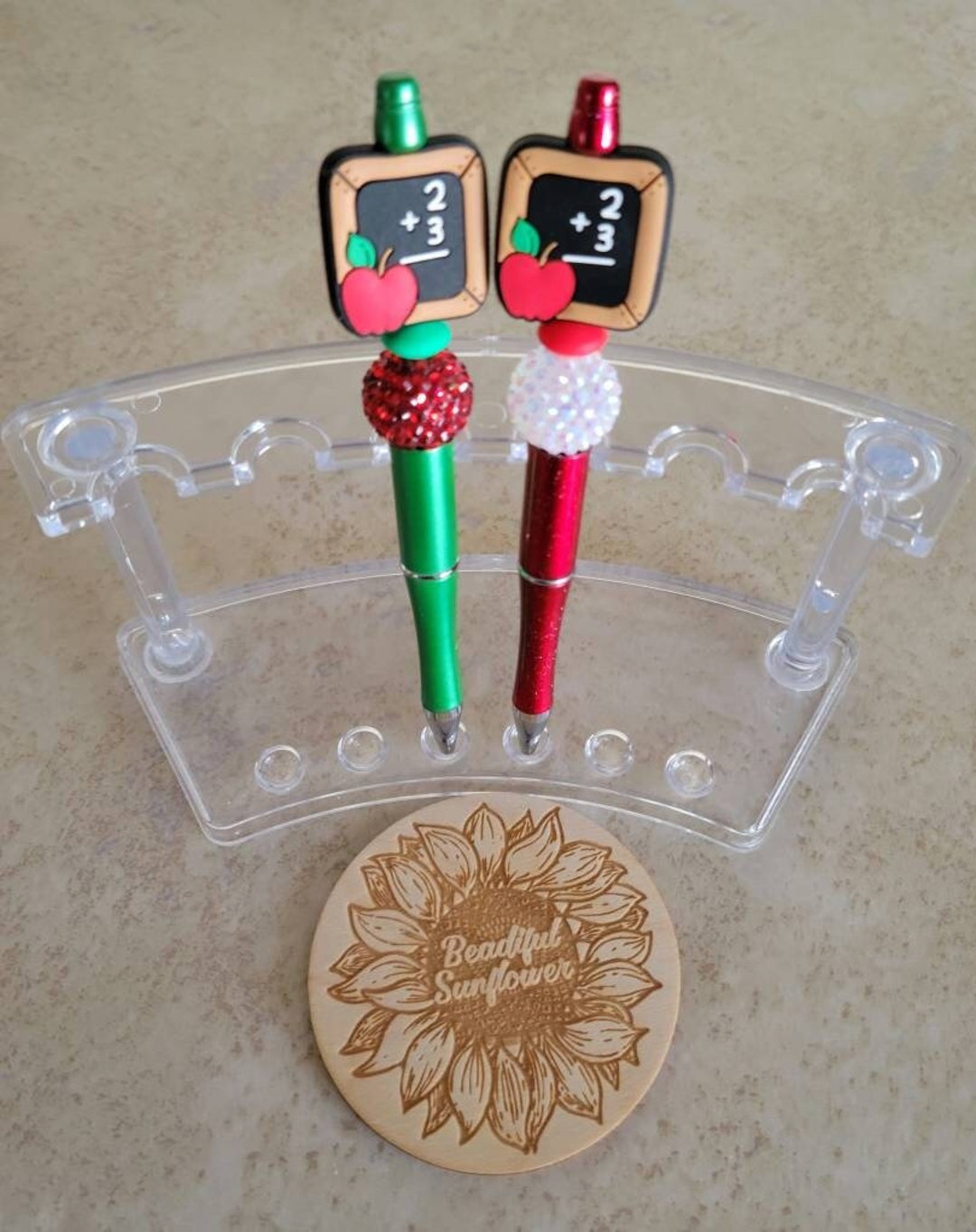 Apple Beaded Pen, First Day of School Gift for Teacher, Back to School ...