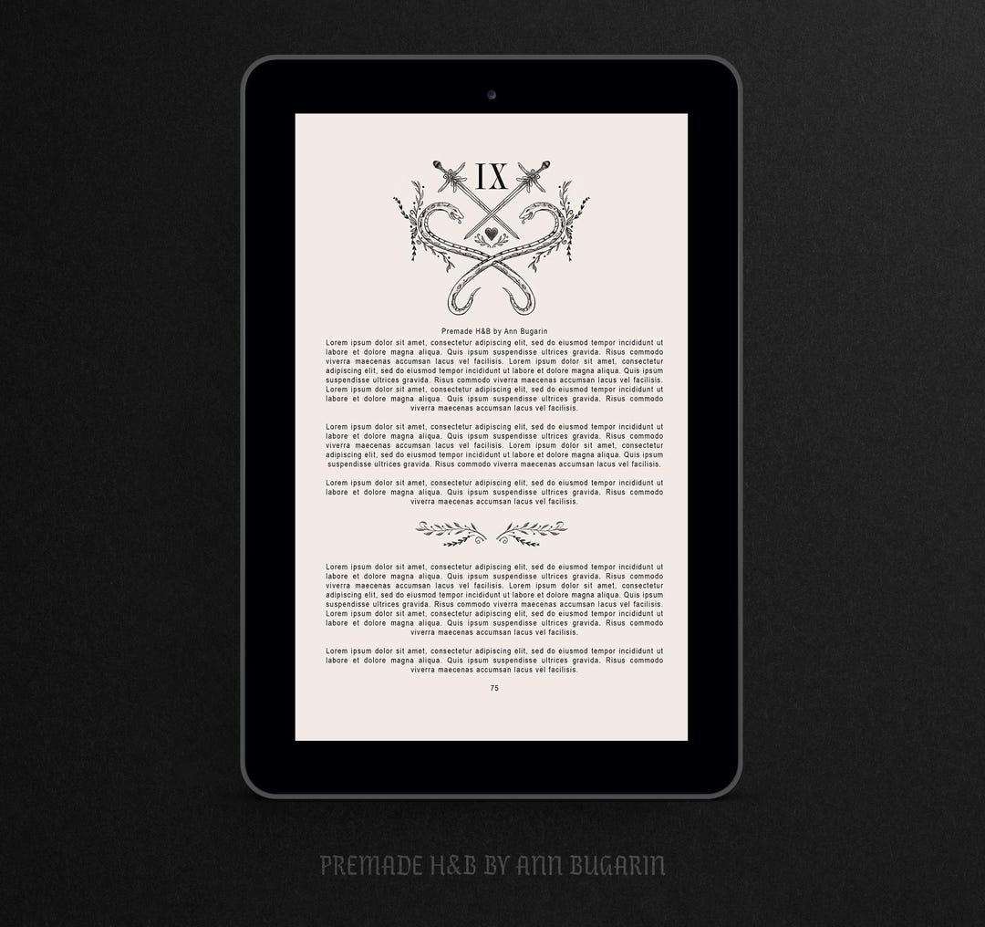 Premade Book Header Design - Personalized Book - Illustrated - Fantasy ...