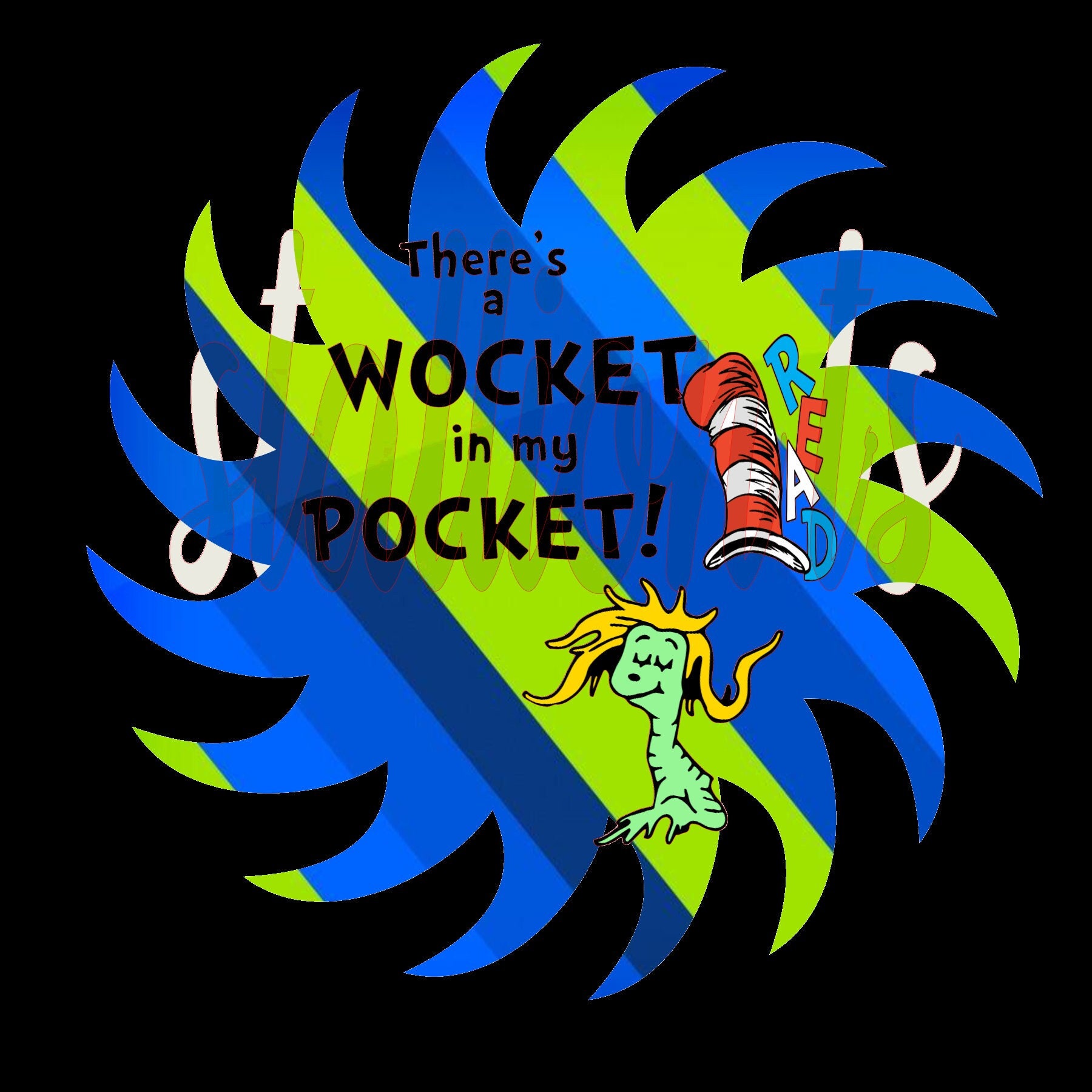 Dr Seuss Wocket in My Pocket - Etsy