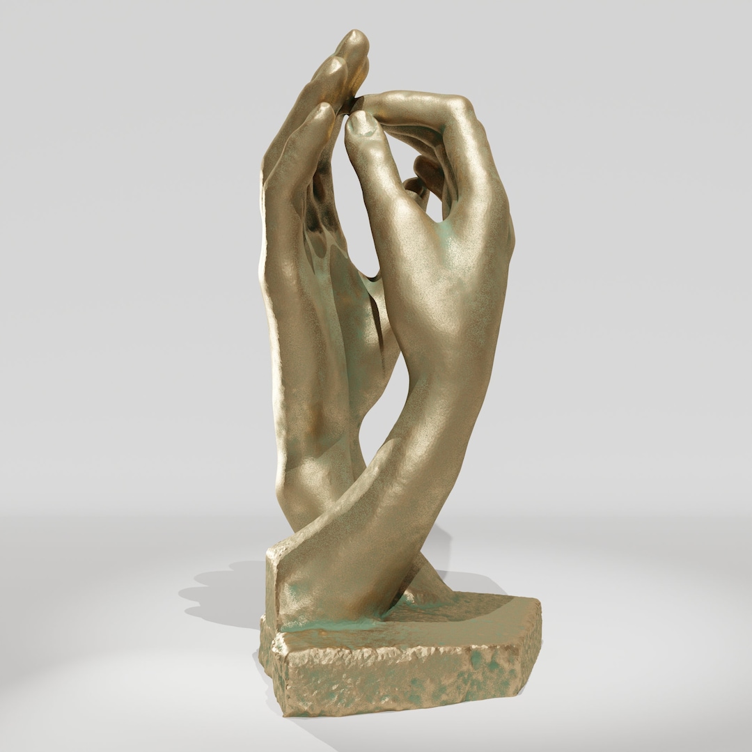 Clasped Hands, Rodin, Sculpture, Various Color Options, Reproduction ...