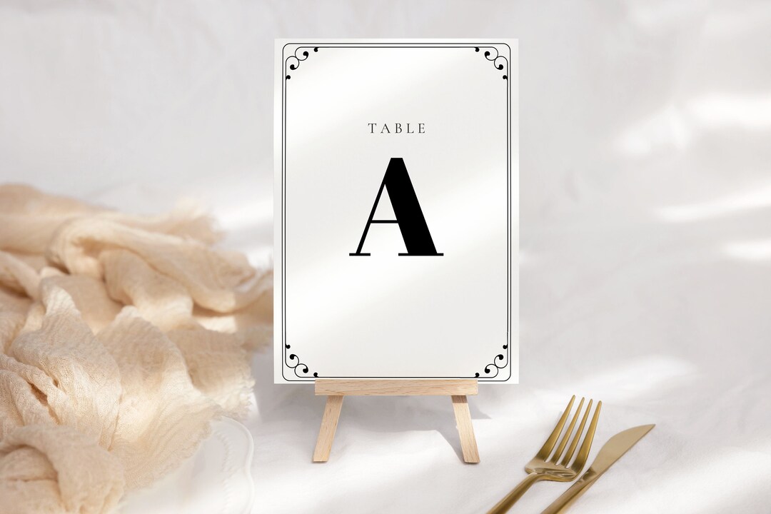 Printable Wedding Table Letters A-Z Watercolor Table Numbers - Etsy