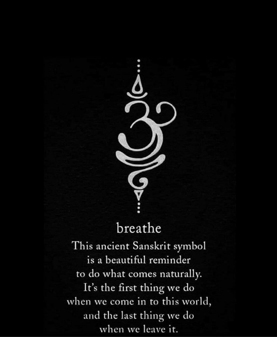 Breathe Sanskrit Symbol Digital Download Art - Etsy