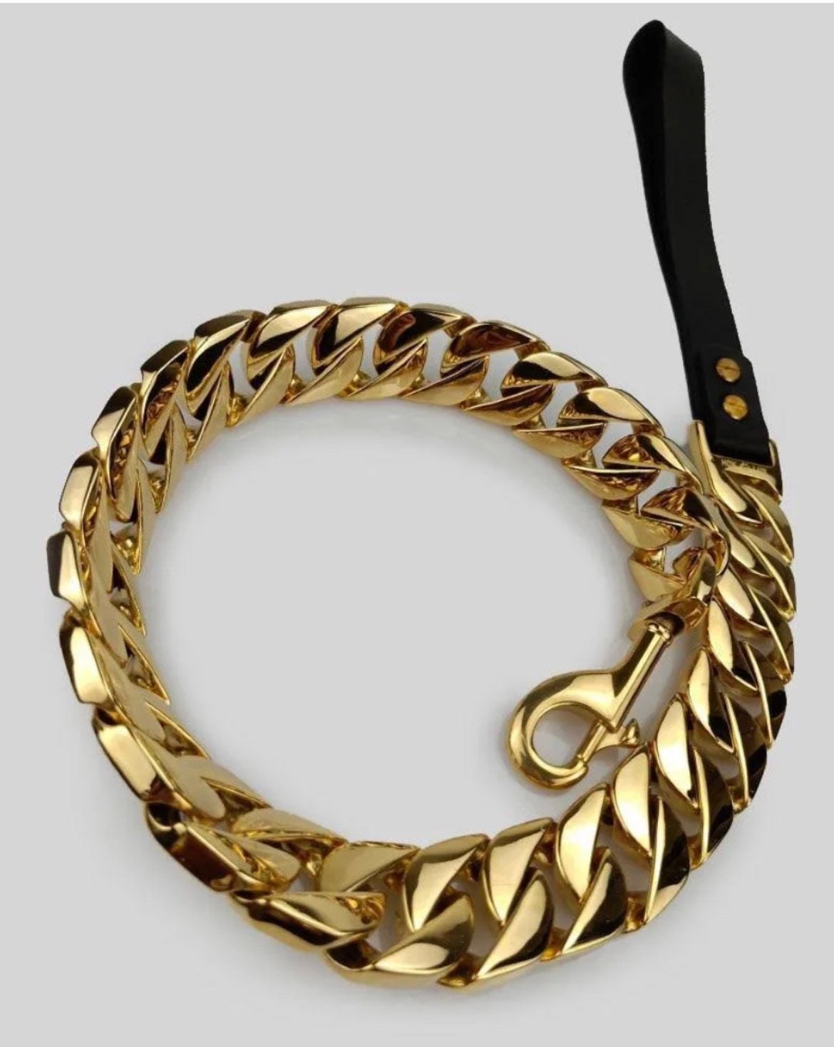 32MM Cuban Link Gold Chain Leash Heavy Duty - Etsy
