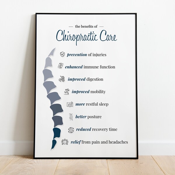 Chiropractic Poster - Etsy