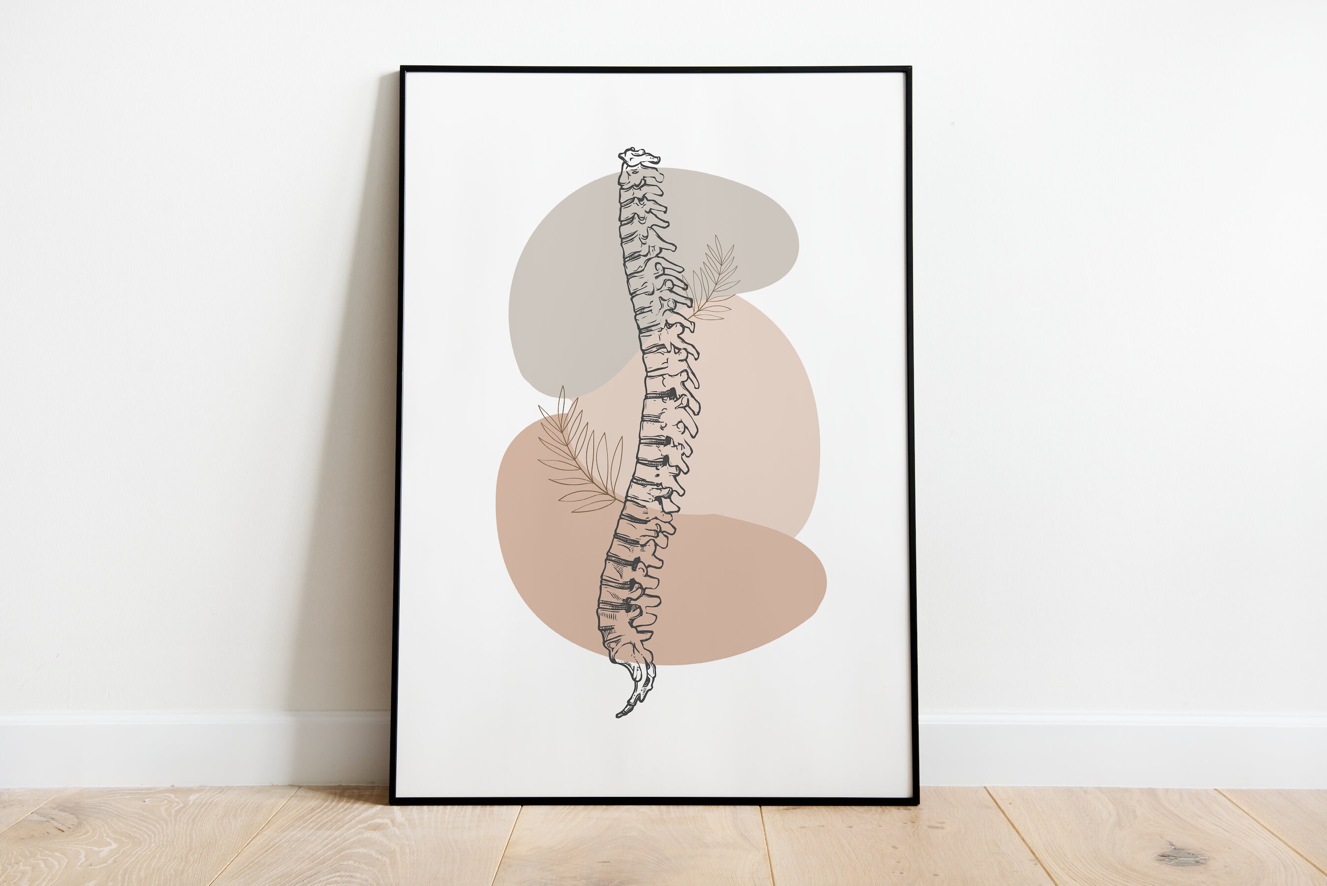Neutral Spine Poster | Spinal Wall Print Art | Chiropractic Poster - Etsy