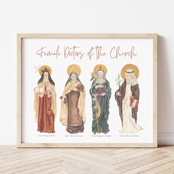 Female Catholic Saints Digital - Etsy