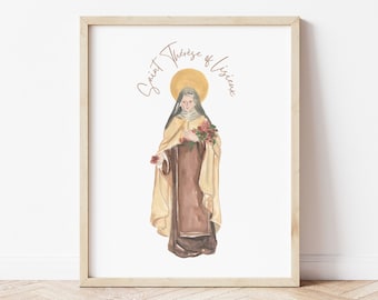 Saint Thérèse of Lisieux | Digital Print | Downloadable | Wall Art ...