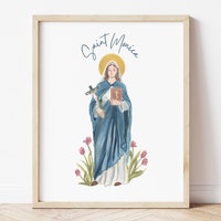Catholic Saints Virtues Poster Set | Religious Teacher Lent Posters ...