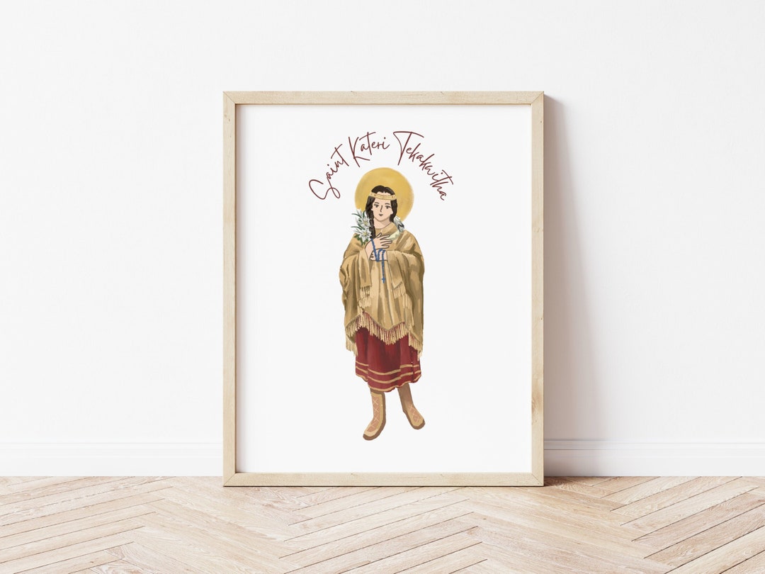 Saint Kateri Tekakwitha Print Catholic Christian Art - Etsy