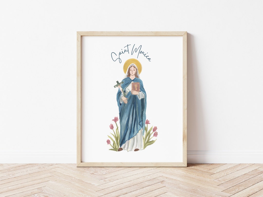 Saint Monica Print Wall Art Catholic - Etsy