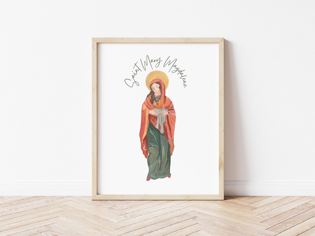 Saint Mary Magdalene Wall Art Catholic DIGITAL DOWNLOAD - Etsy