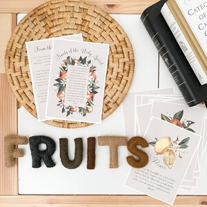 Fruits of the Spirit Cards Printable Catholic Christian - Etsy