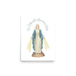 Our Lady of the Miraculous Medal Print Wall Art - Etsy
