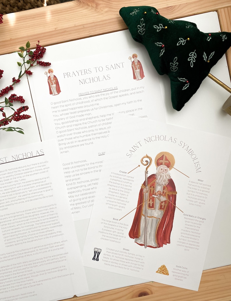 Saint Nicholas Day Activity Printable Download Catholic - Etsy