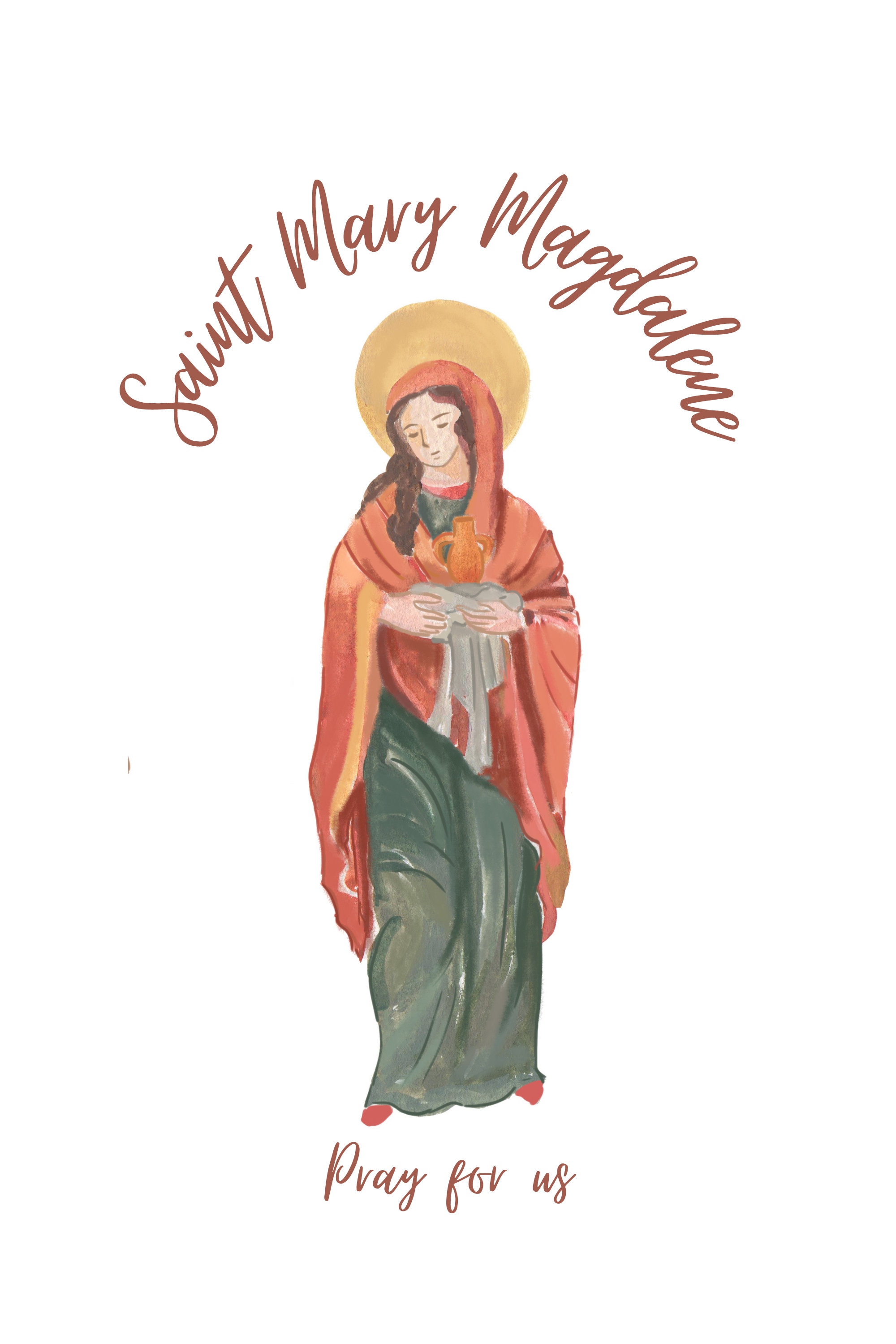 Saint Mary Magdalene Wall Art Catholic - Etsy