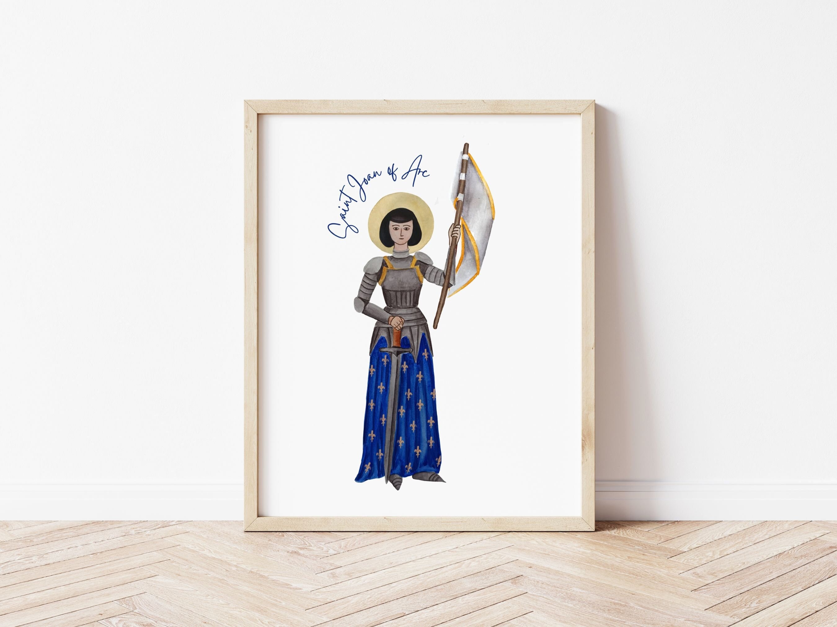 Saint Joan of Arc Print Catholic Wall Art DIGITAL DOWNLOAD - Etsy