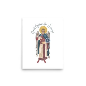 Saint Gabriel the Archangel Print Wall Art Catholic - Etsy
