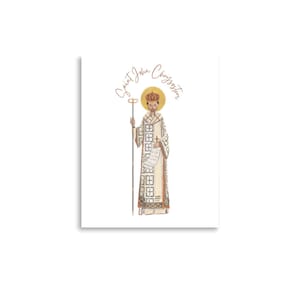 Saint John Chrysostom Print Wall Art Catholic - Etsy