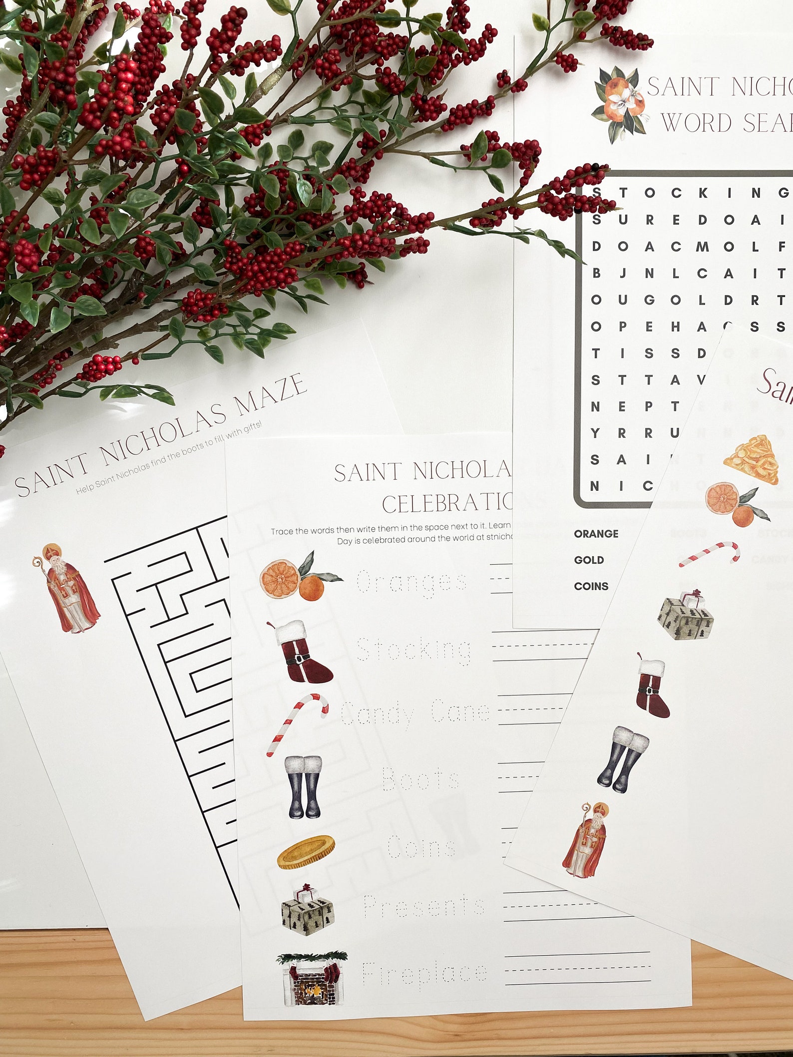 Saint Nicholas Day Activity Printable Download Catholic - Etsy