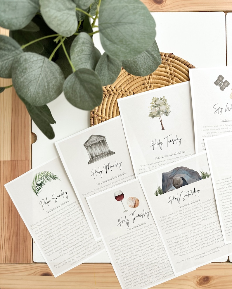 Holy Week Cards Easter Cards Catholic - Etsy