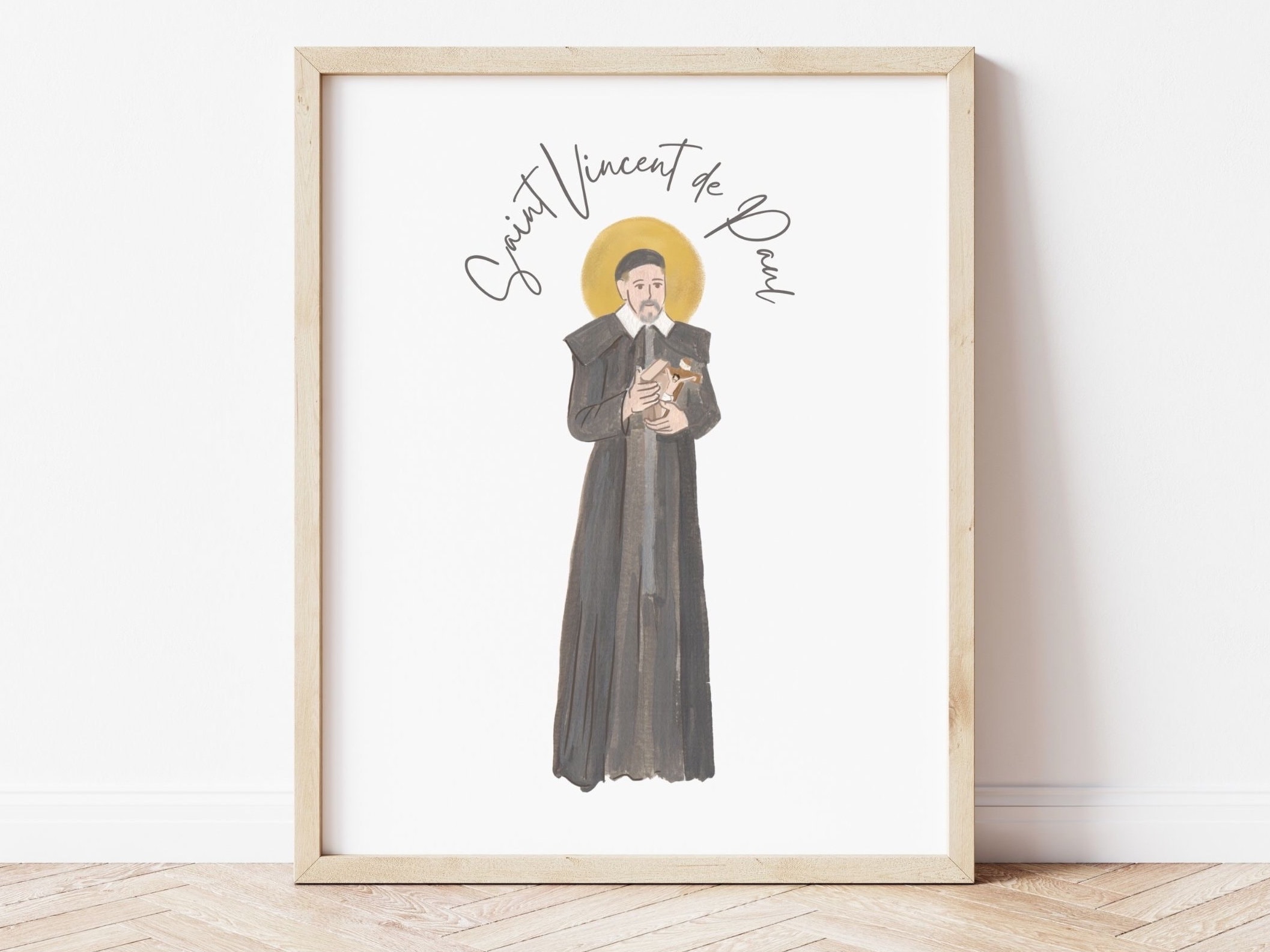Saint Vincent De Paul Print Wall Art Catholic - Etsy