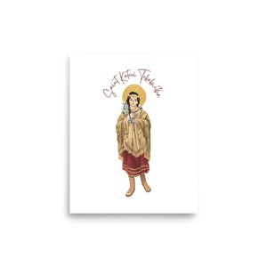 Saint Kateri Tekakwitha Print Catholic Christian Art - Etsy