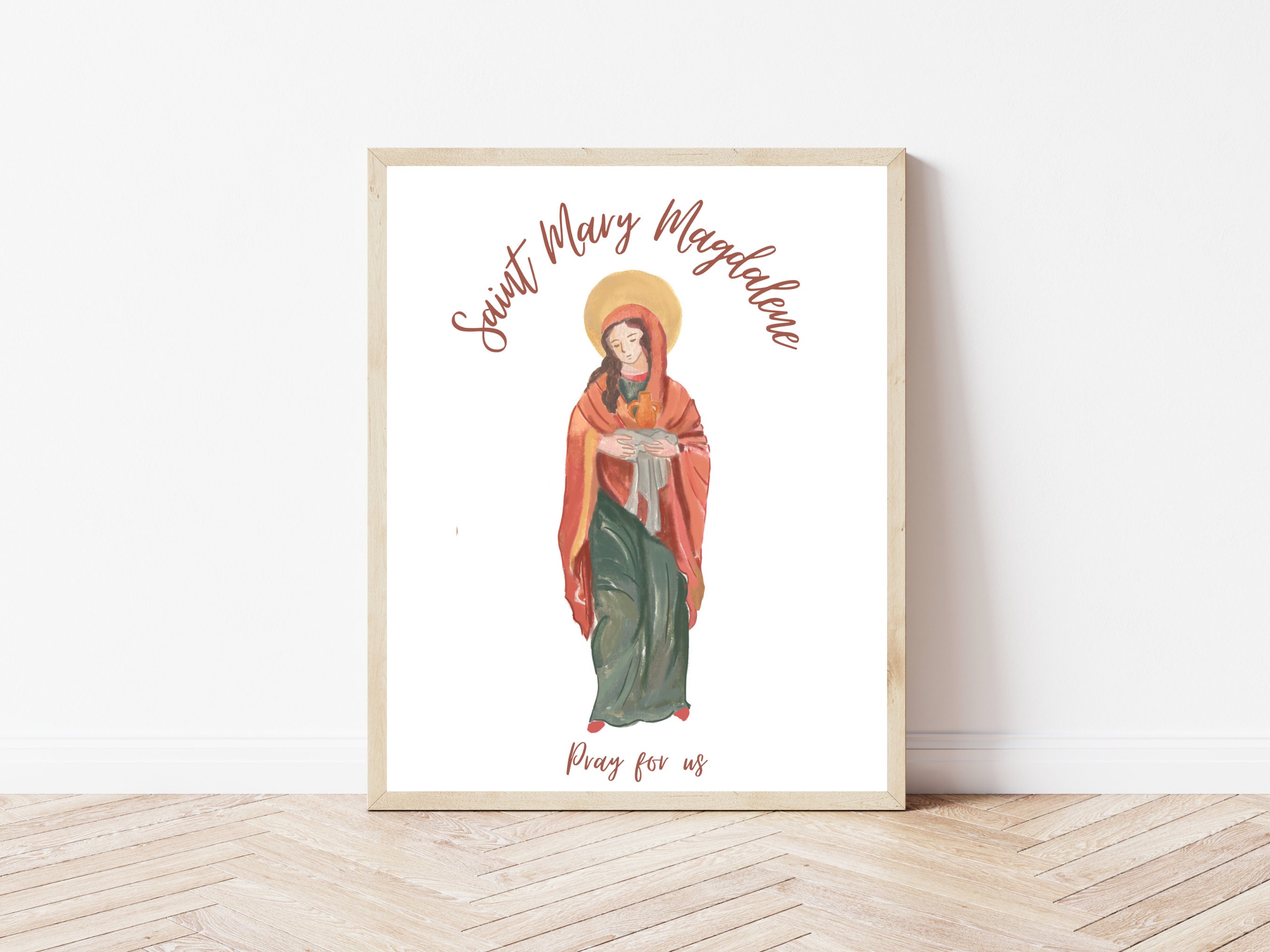 Saint Mary Magdalene Wall Art Catholic - Etsy