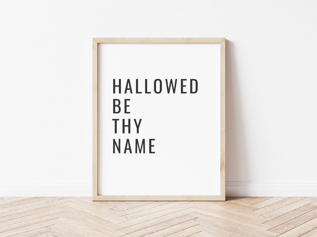 Hallowed Be Thy Name Print Catholic Wall Art Halloween All Souls All ...