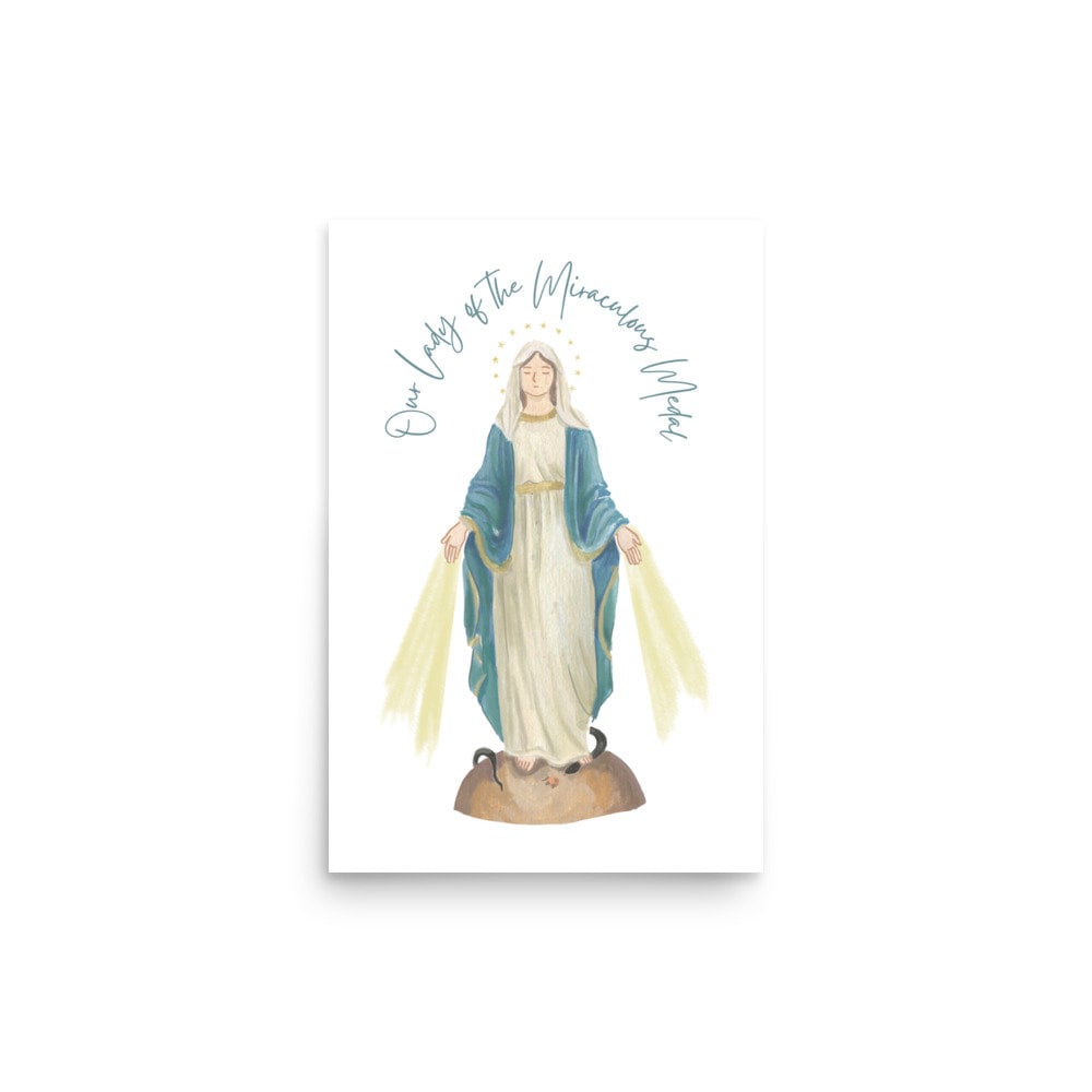 Our Lady of the Miraculous Medal Print Wall Art - Etsy
