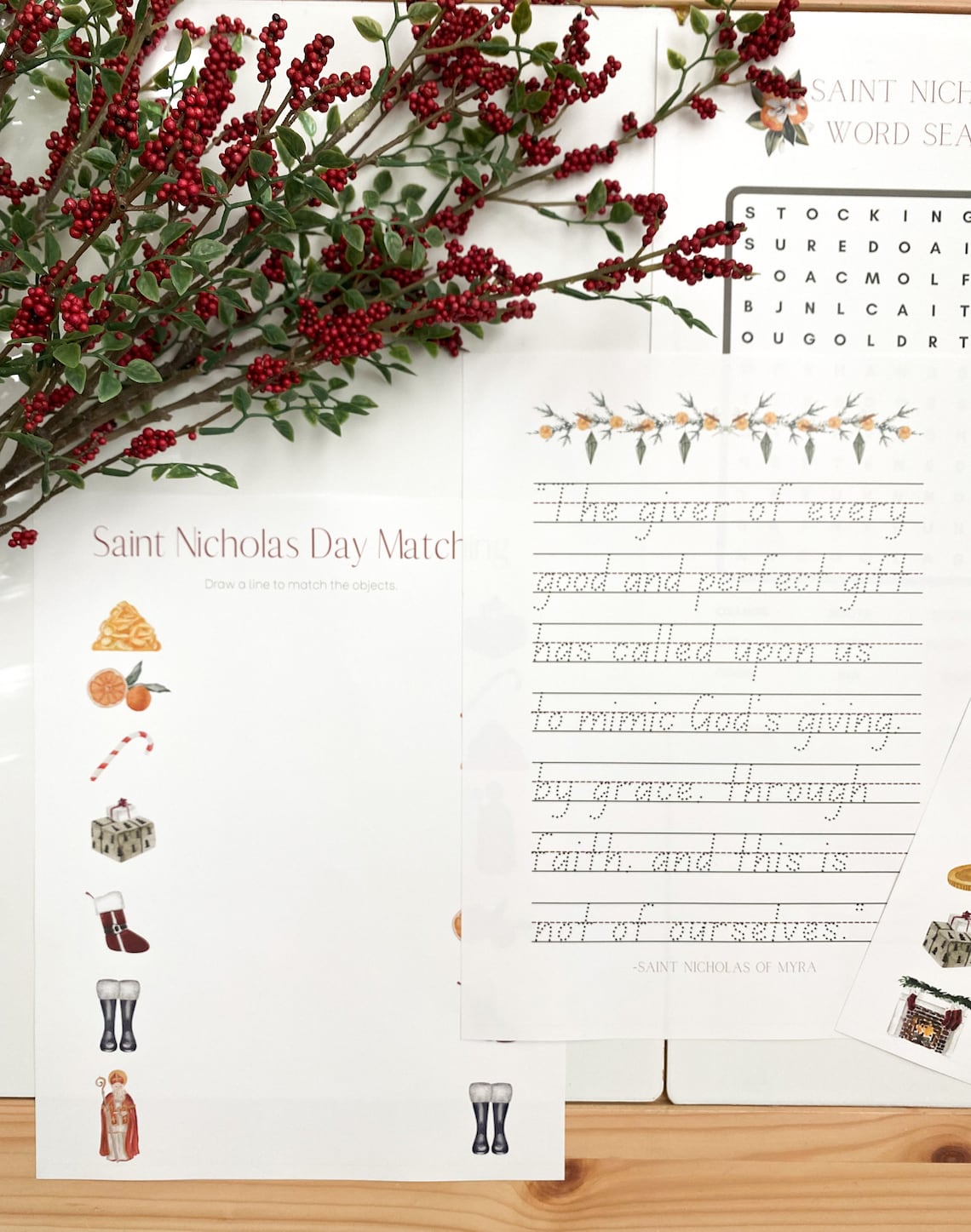 Saint Nicholas Day Activity Printable Download Catholic - Etsy