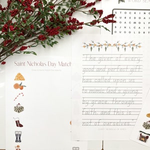Saint Nicholas Day Activity Printable Download Catholic Orthodox ...