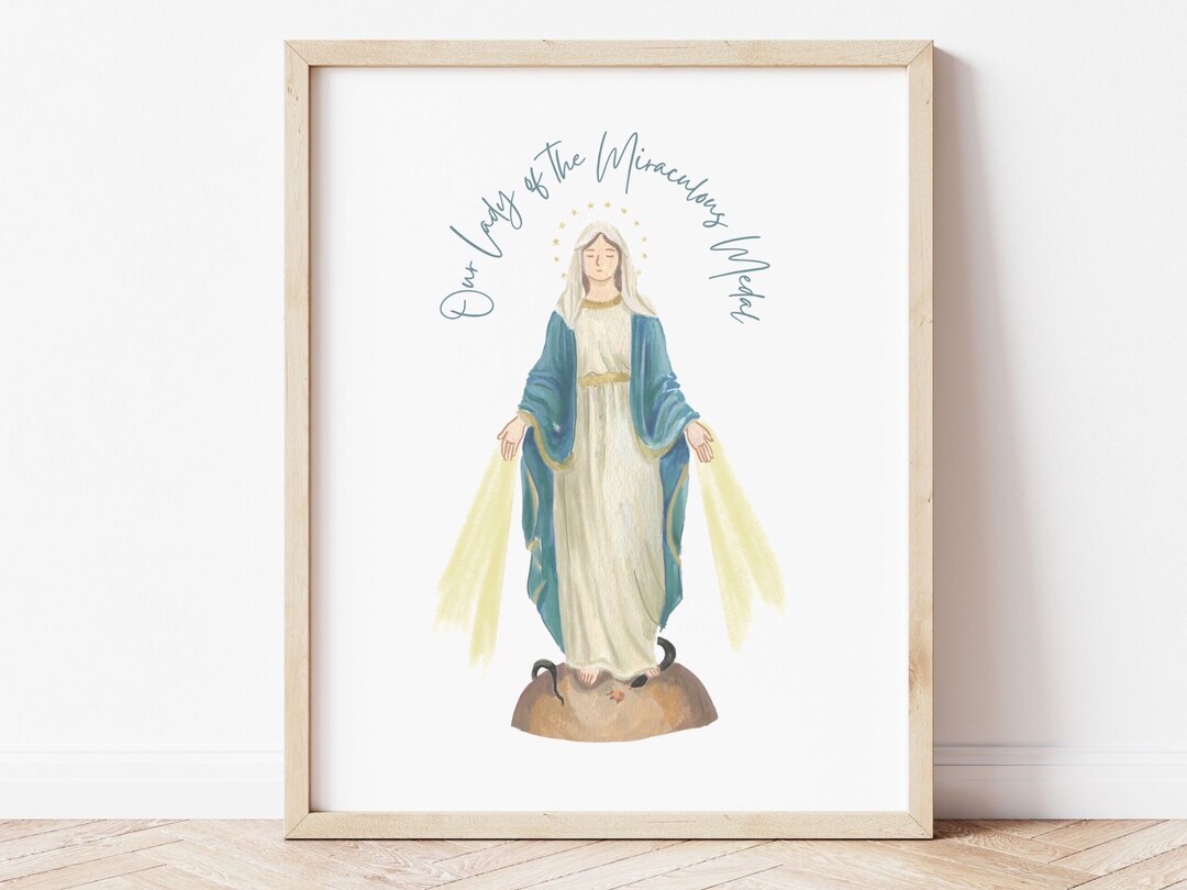 Our Lady of the Miraculous Medal Print Wall Art - Etsy