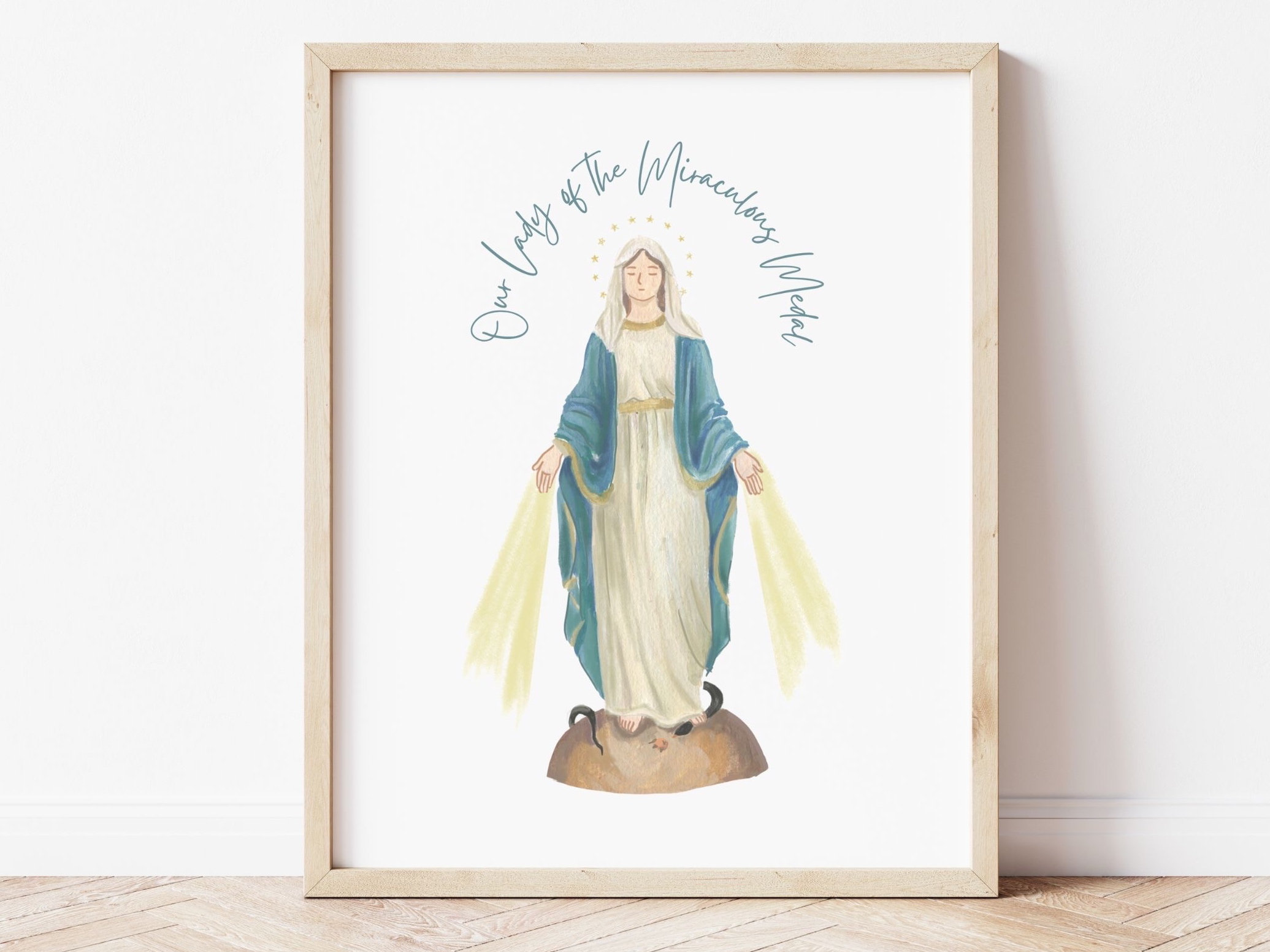 Our Lady of the Miraculous Medal Print Wall Art - Etsy