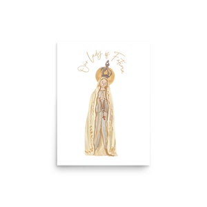 Our Lady of Fatima Print Catholic Wall Art - Etsy