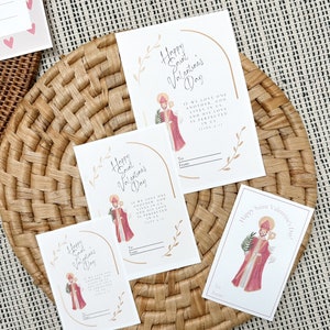 Saint Valentines Day Cards Printable Digital Download Catholic ...