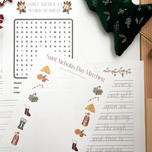 Saint Nicholas Day Activity Printable Download Catholic Orthodox ...