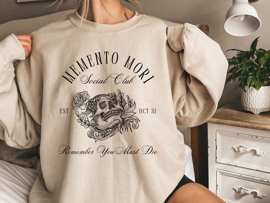 Memento Mori Sweatshirt Catholic Halloween Christian Hoodie All Saints ...