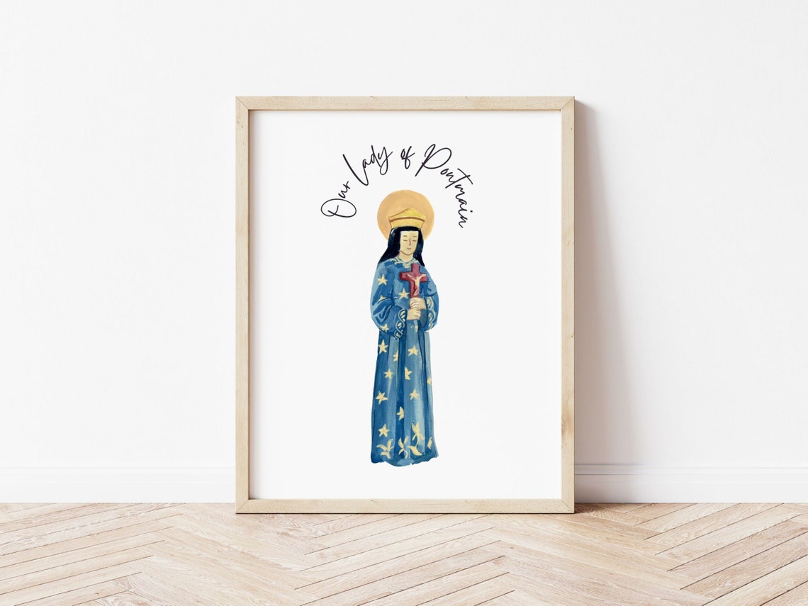 Our Lady of Pontmain Print Catholic Wall Art DIGITAL DOWNLOAD - Etsy
