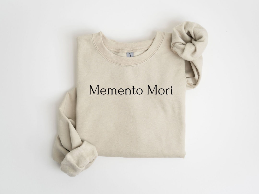 Memento Mori Embroidered Catholic Christian Unisex Sweatshirt - Etsy