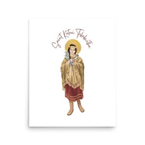 Saint Kateri Tekakwitha Print Catholic Christian Art - Etsy