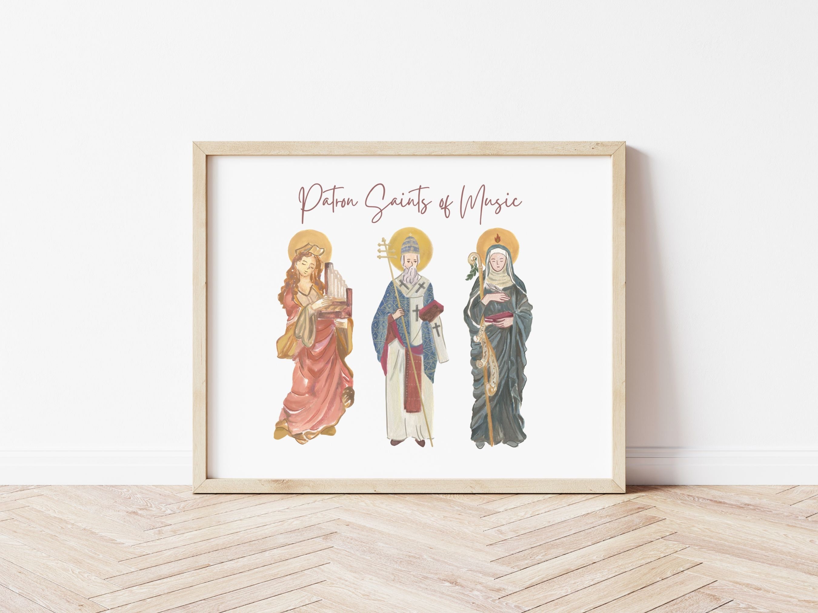 Patron Saints of Music Print Catholic Wall Art DIGITAL DOWNLOAD - Etsy