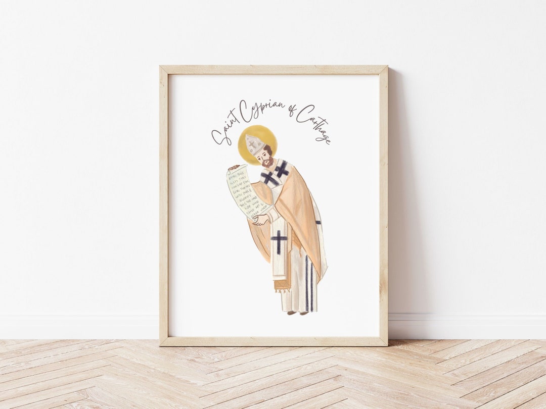 Saint Cyprian of Carthage Print Catholic Wall Art DIGITAL DOWNLOAD - Etsy