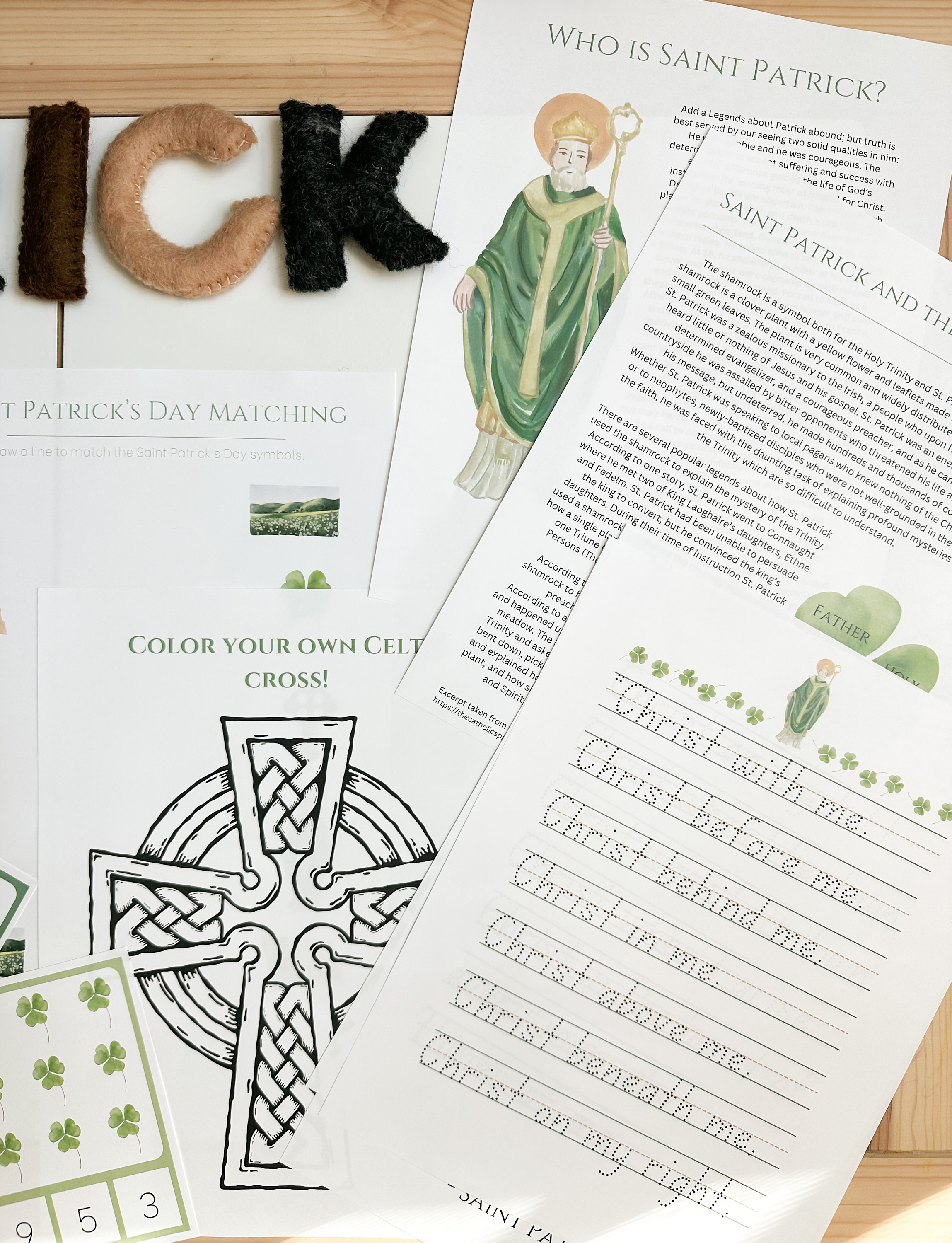 Saint Patricks Day Kids Activity Pack Catholic Printable Download - Etsy