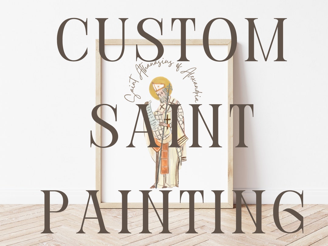 Custom Saint Painting of Your Choice in My Style - Etsy
