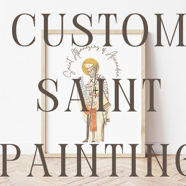 Custom Saint Paintings - Etsy